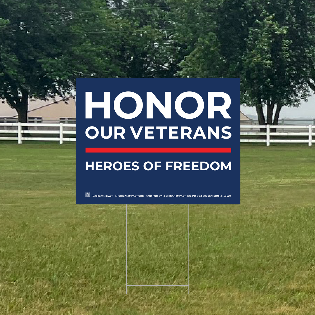 Yard Sign - Honor Our Veterans – Simply American